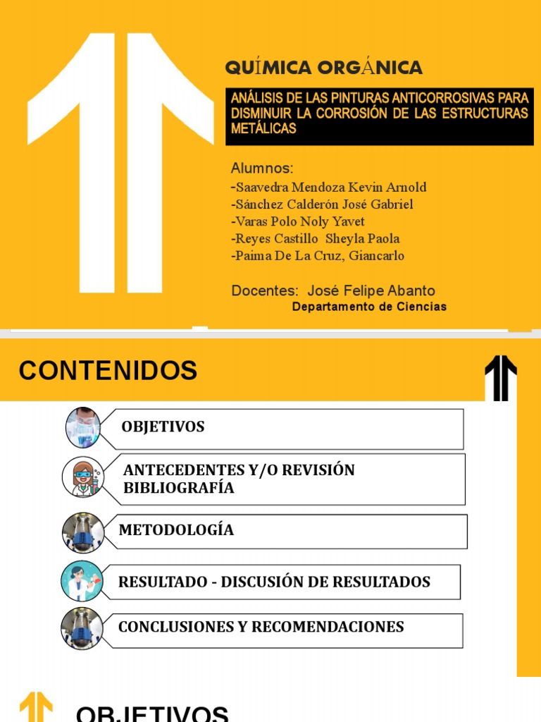 Qu Mica Org Nica: Análisis de Las Pinturas Anticorrosivas para Disminuir La Corrosión de Las ...