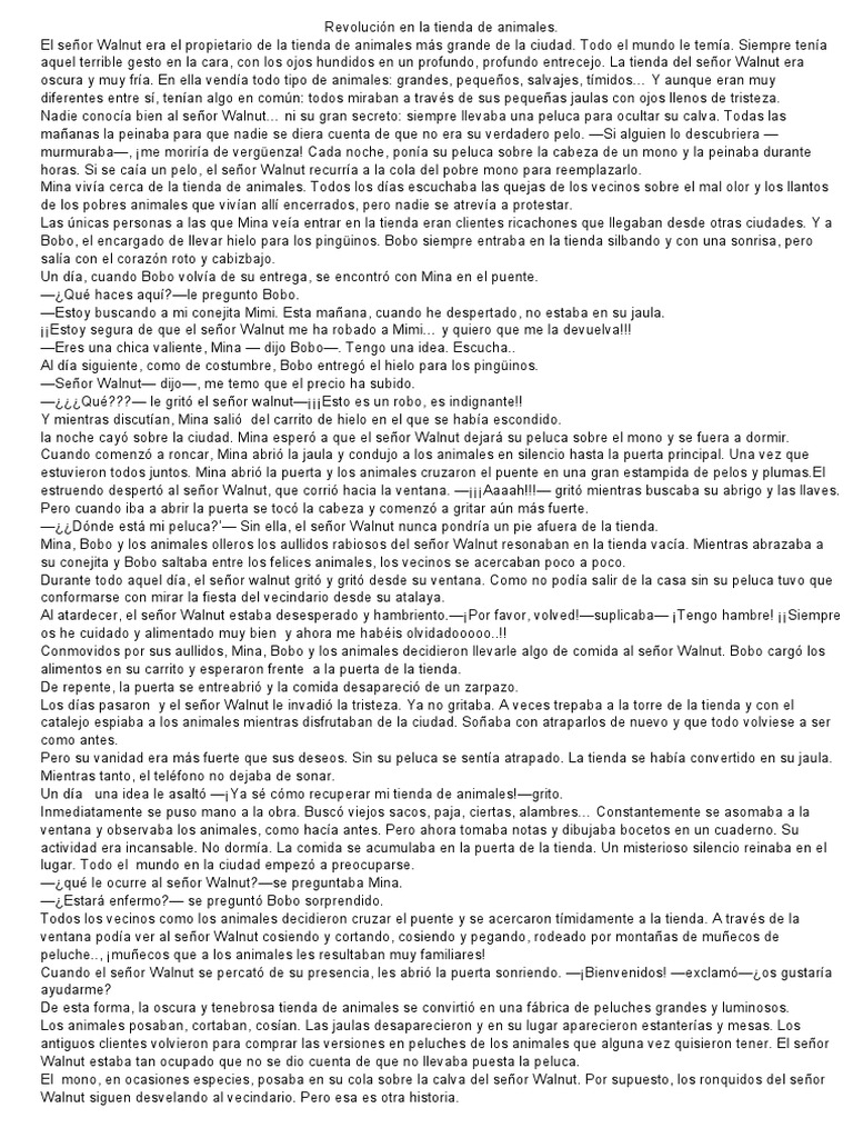 Revolución en La Tienda de Animales | PDF