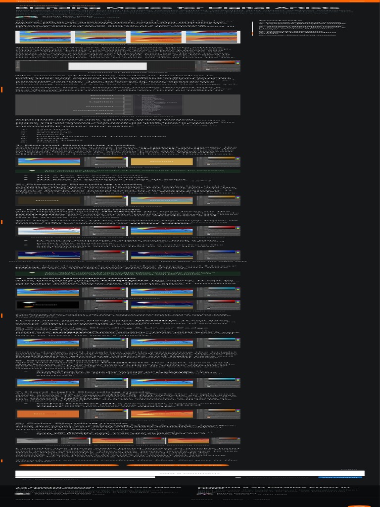 Blending Modes For Digital Artists | PDF | Light | Image Processing
