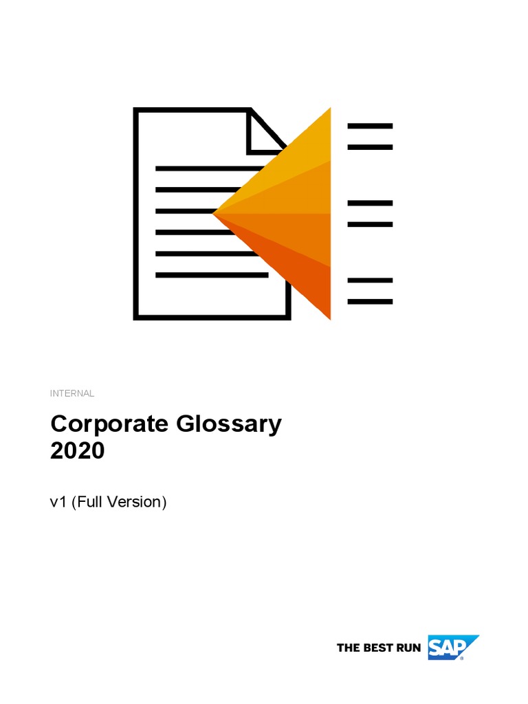 Corporate Glossary 2020: v1 (Full Version) | PDF | Cloud Computing ...