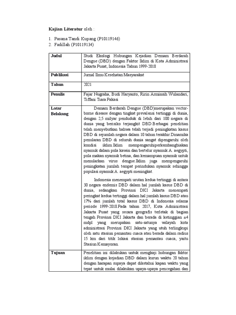 Kajian Literatur | PDF | Sains & Matematika