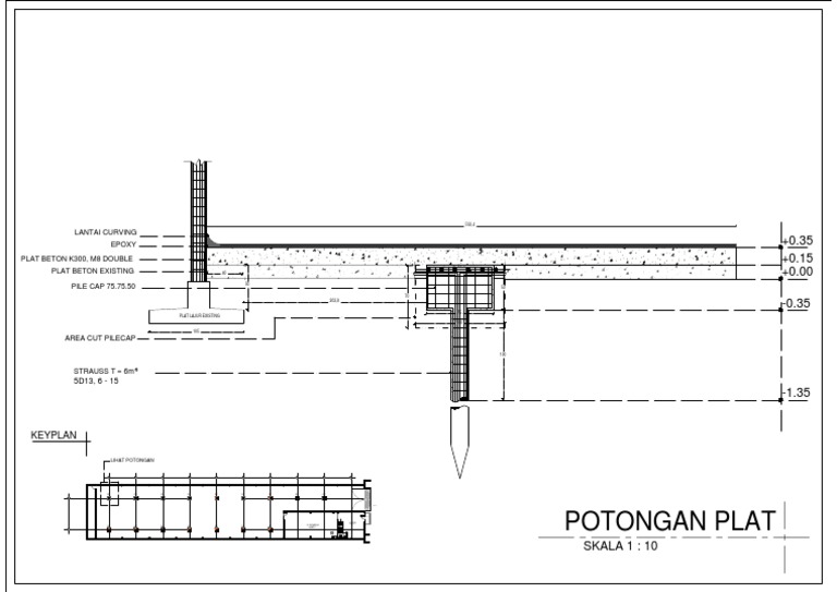 Detail Pile Cap and Structural Cutouts | PDF