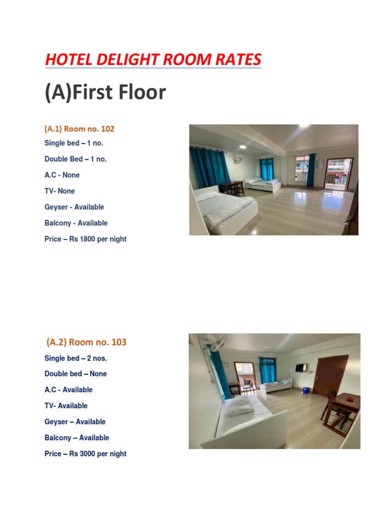 Hotel Delight Room 205 Details | PDF | Sports & Recreation