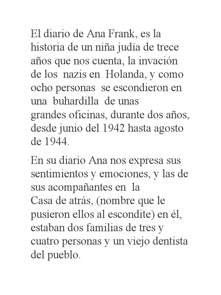 El Diario de Ana Frank | PDF | Anne Frank