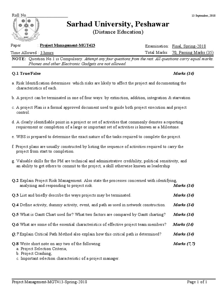 Project Management Pdf