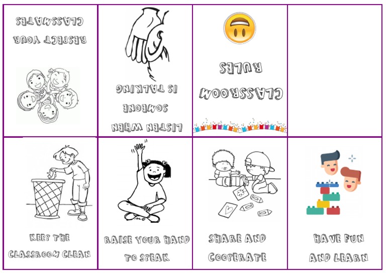 Classroom Rules Mini Book | PDF