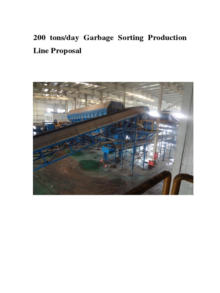 Garbage Sorting Machine Brochure | PDF | Belt (Mechanical) | Corrosion