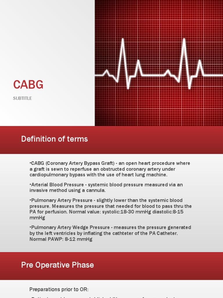 CABG | PDF | Coronary Artery Bypass Surgery | Cardiovascular System