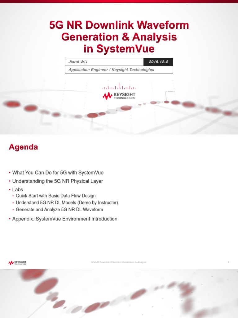 Jiarui WU: Application Engineer / Keysight Technologies | Download Free PDF | Modulation | Mimo