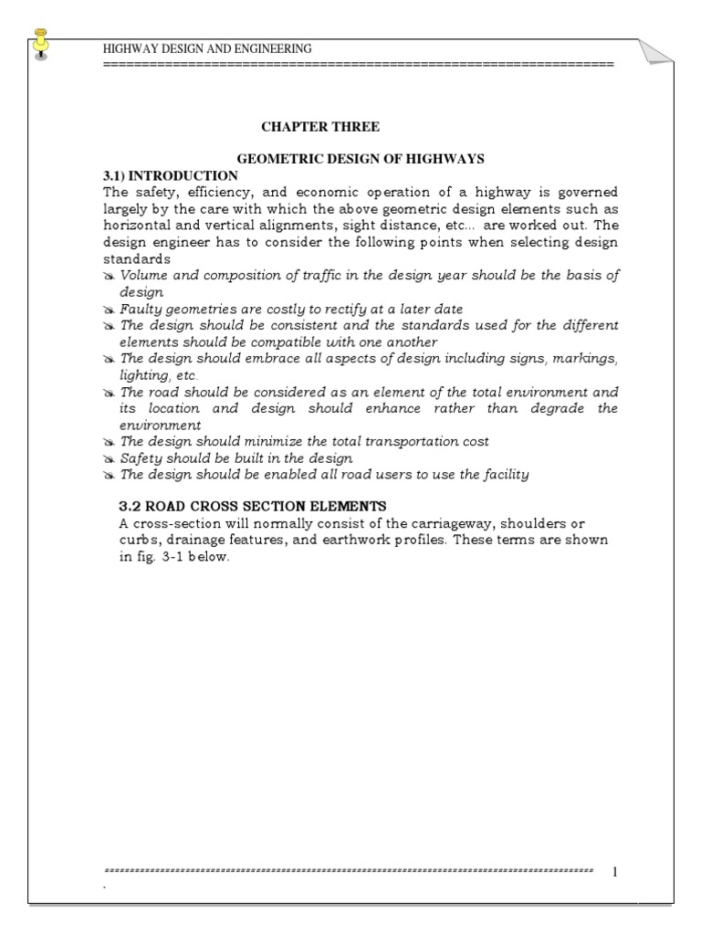 Highway D. CH. 3 | PDF | Road | Traffic