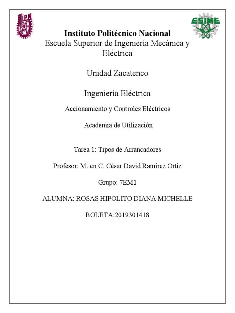 Rosas Hipolito Diana Michelle - Tarea 1 | PDF | Ciencia y matemática