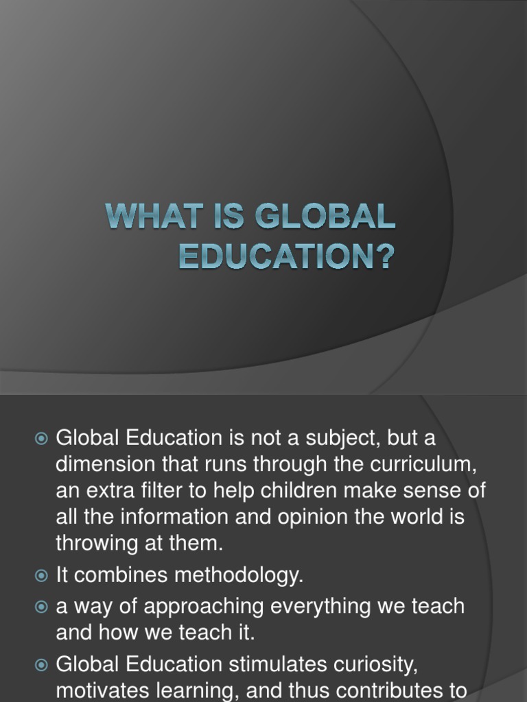 What is Global Education (1) | Teachers | Curriculum