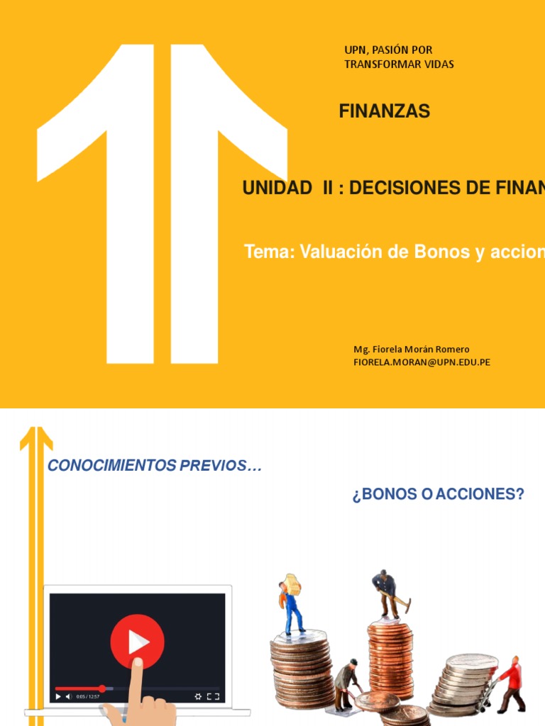 Valuación de Bonos y Acciones en Finanzas | PDF | Deuda | Interés