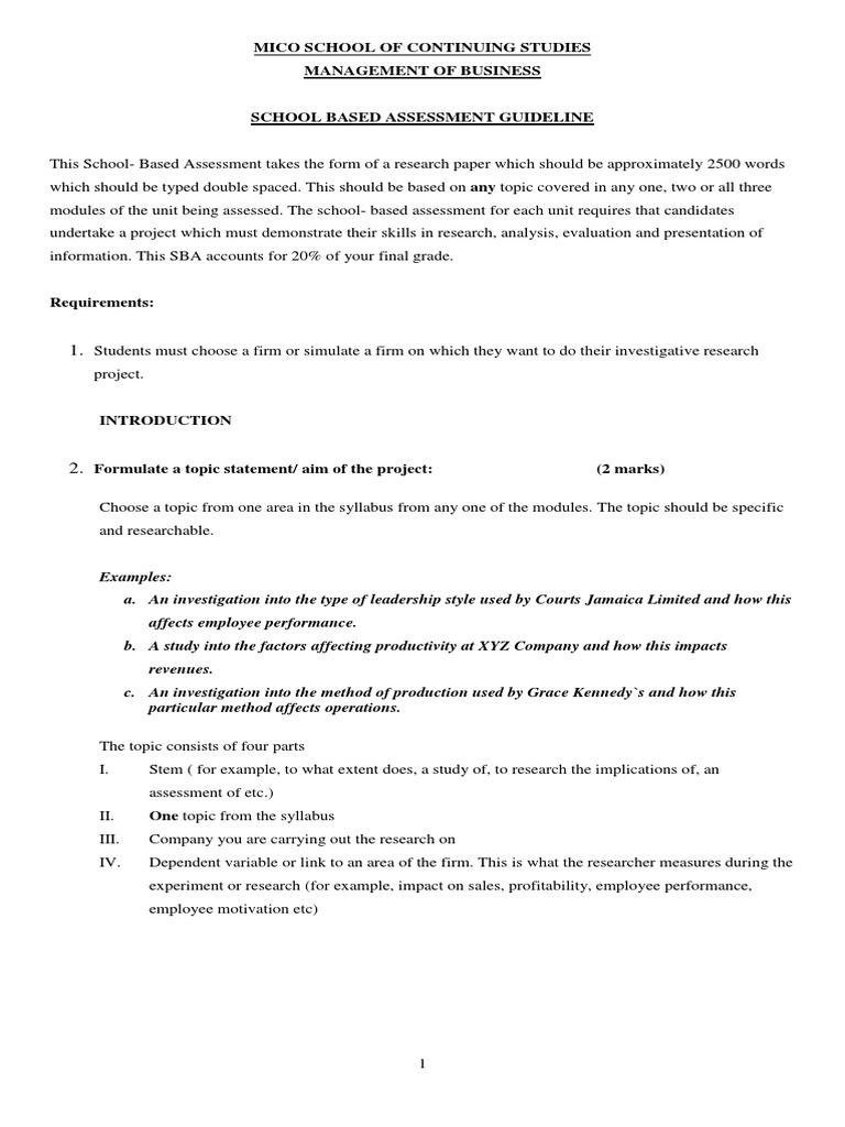 Mob Sba Guideline (Revised) | PDF | Leadership | Information