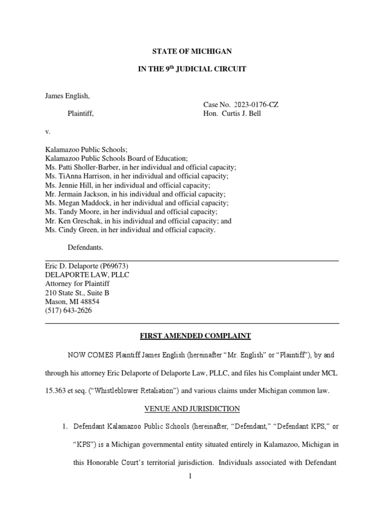 First Amended Complaint English For Filing | Download Free PDF | Audit | Whistleblower