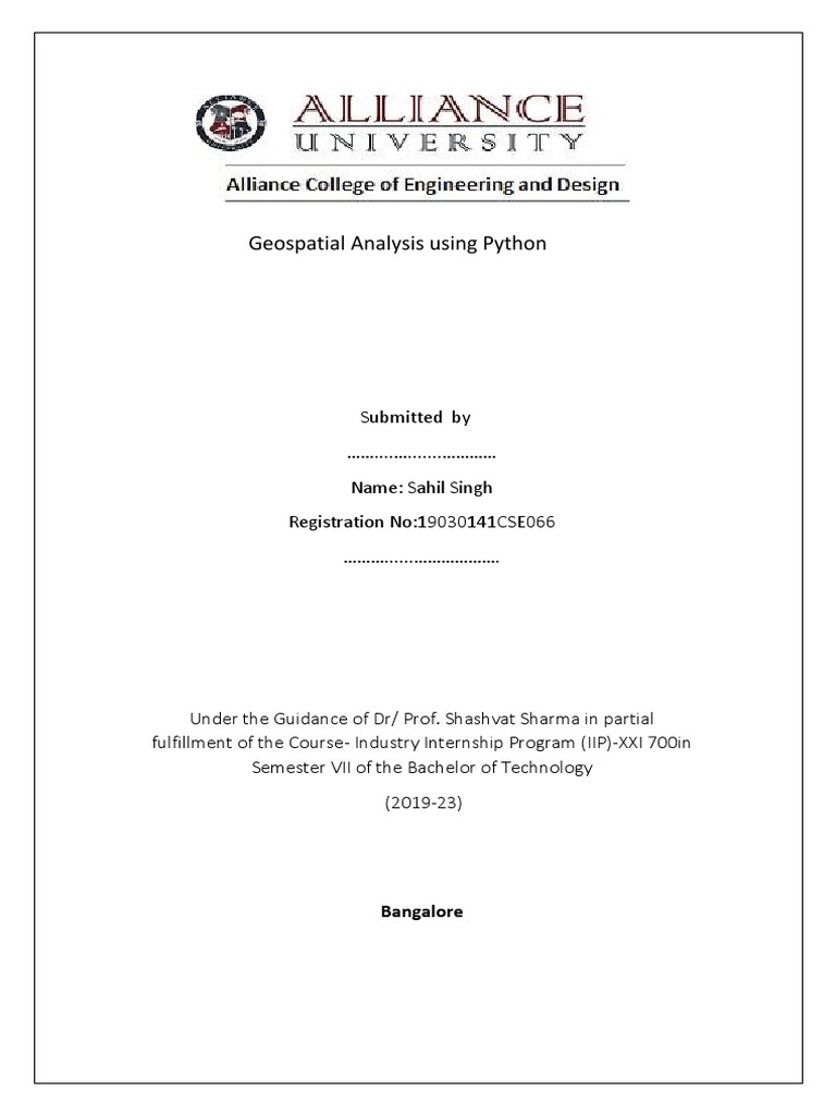 Analysis of Geospatial Data to Gain Insights for Business Using Python ...