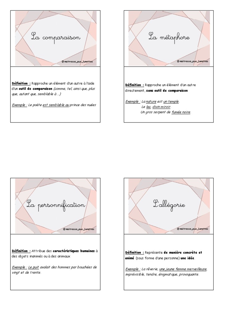 Figures de Style | PDF | Techniques de rhétorique | Mécanismes de la poésie