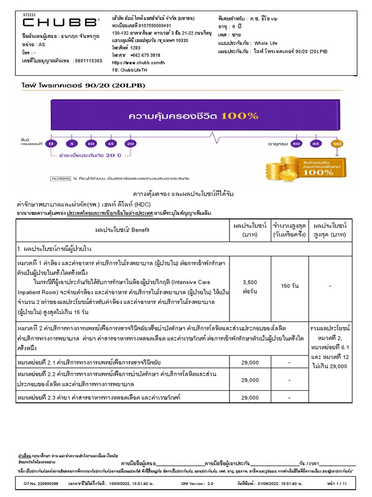QT No. 220800288 เอกสารนี้ใช้ได้ถึงวันที่: 15/09/2022, 15:51:40 น. QNI ...