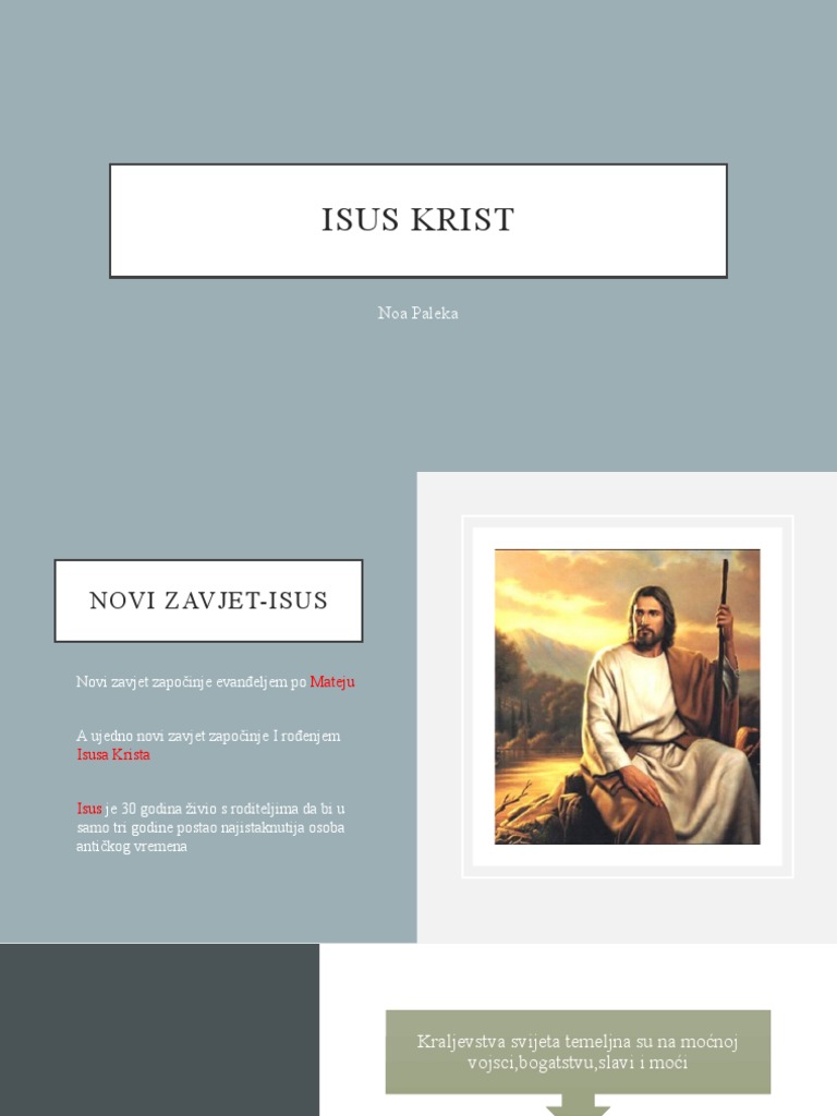 Isus Krist Prezentacija | PDF