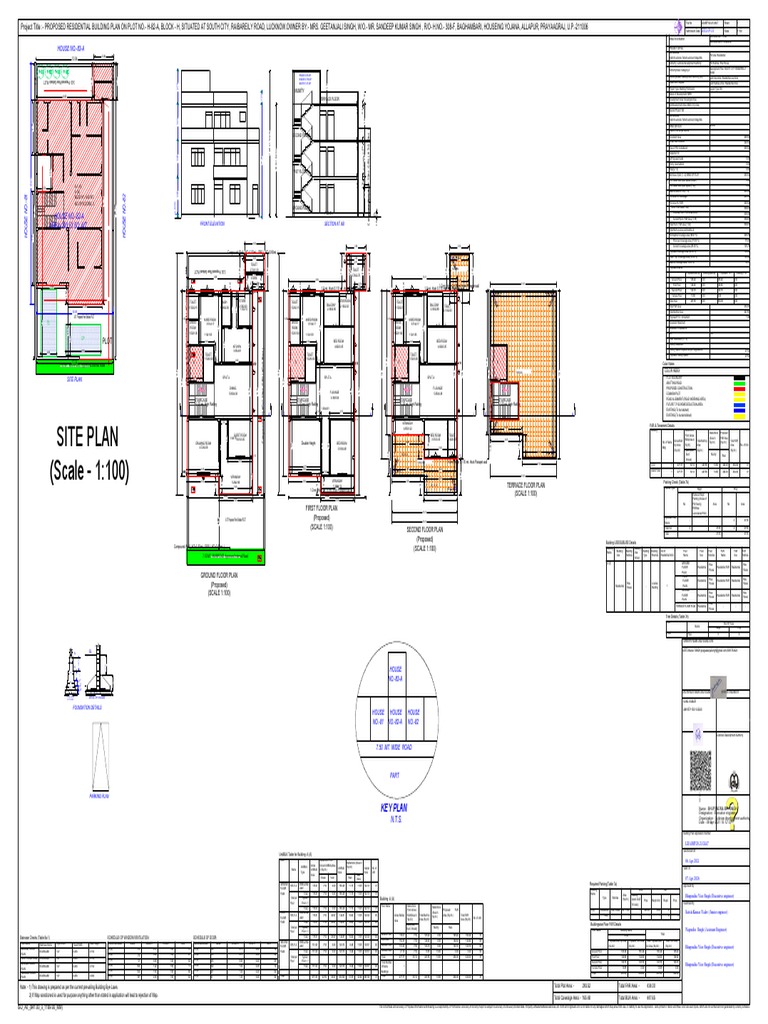 Site Plan (Scale - 1:100) | PDF | Buildings And Structures | Urban Planning
