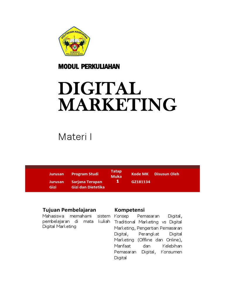 Konsep dan Strategi Pemasaran Digital | PDF