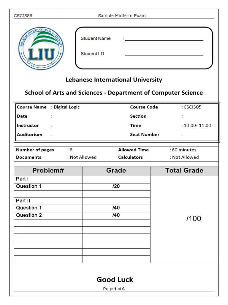 Lebanese International University School of Arts and Sciences ...