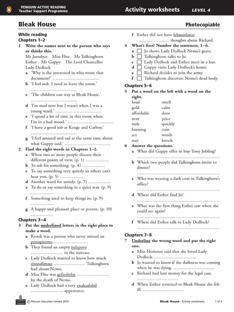 AW BleakHouse | PDF | Bleak House