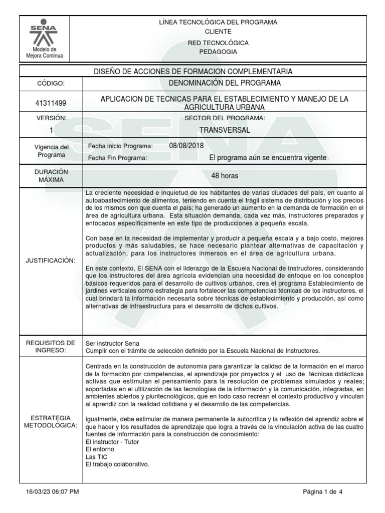 Aplicacion de Tecnicas para El Establecimiento y Manejo | PDF | Agricultura | Evaluación