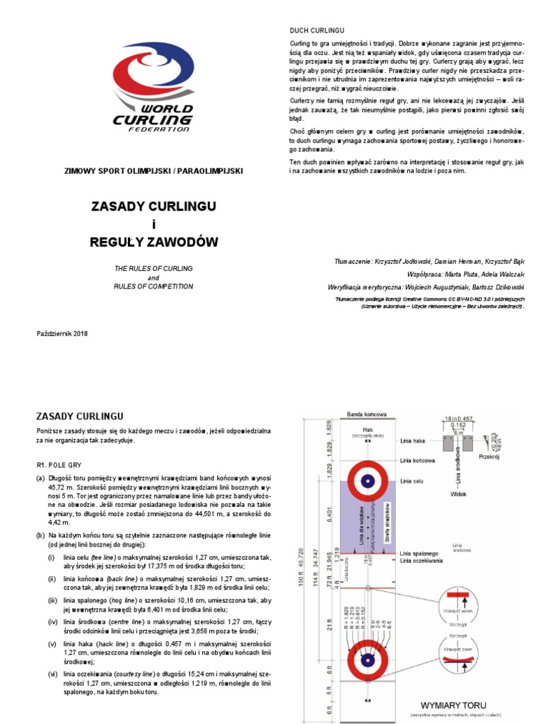 Zasady Curlingu 10.2018 - 0 | PDF