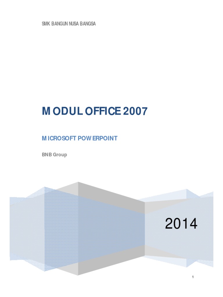Modul Microsoft PowerPoint 2007 | PDF | Seni | Komputer