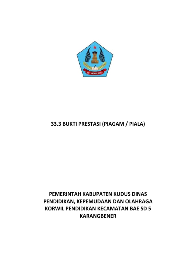 Sertifikat Prestasi, Foto Piagam Piala Medali | PDF