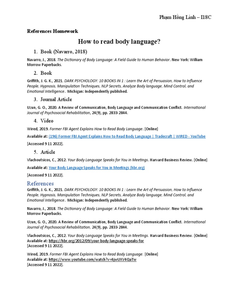 References Homework | PDF