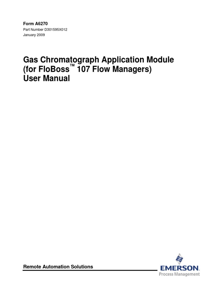 GC Application Module For FB107 | PDF | Chromatography | Gas Chromatography