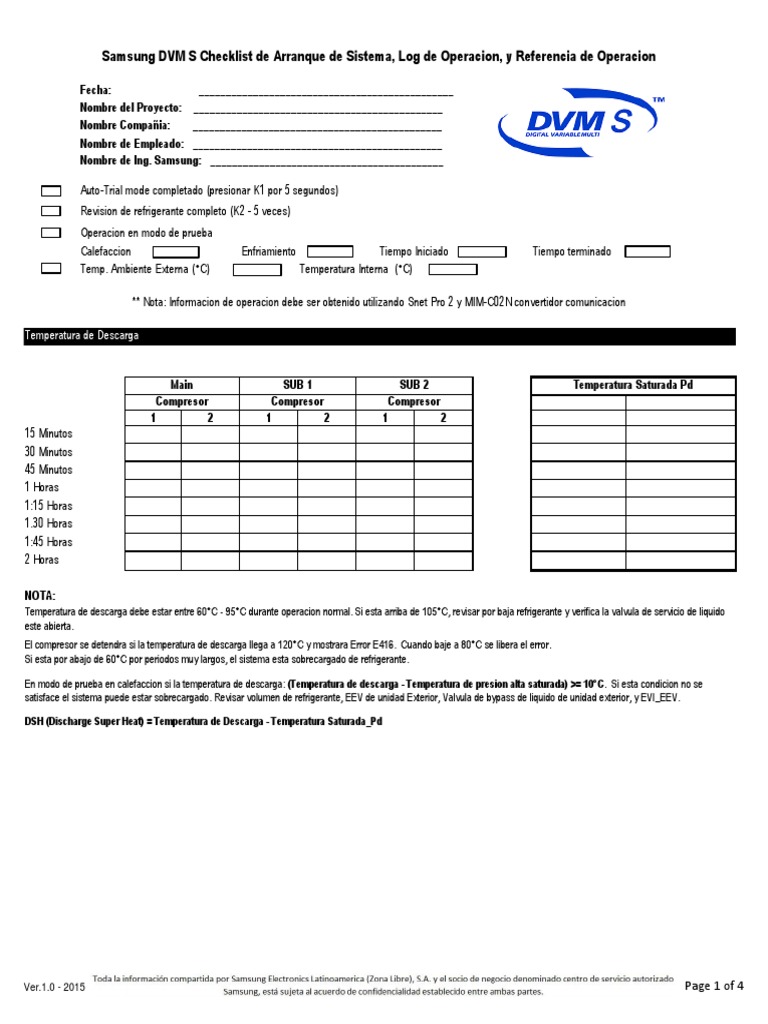 Check List Operation Startup | PDF | Física Aplicada e ...