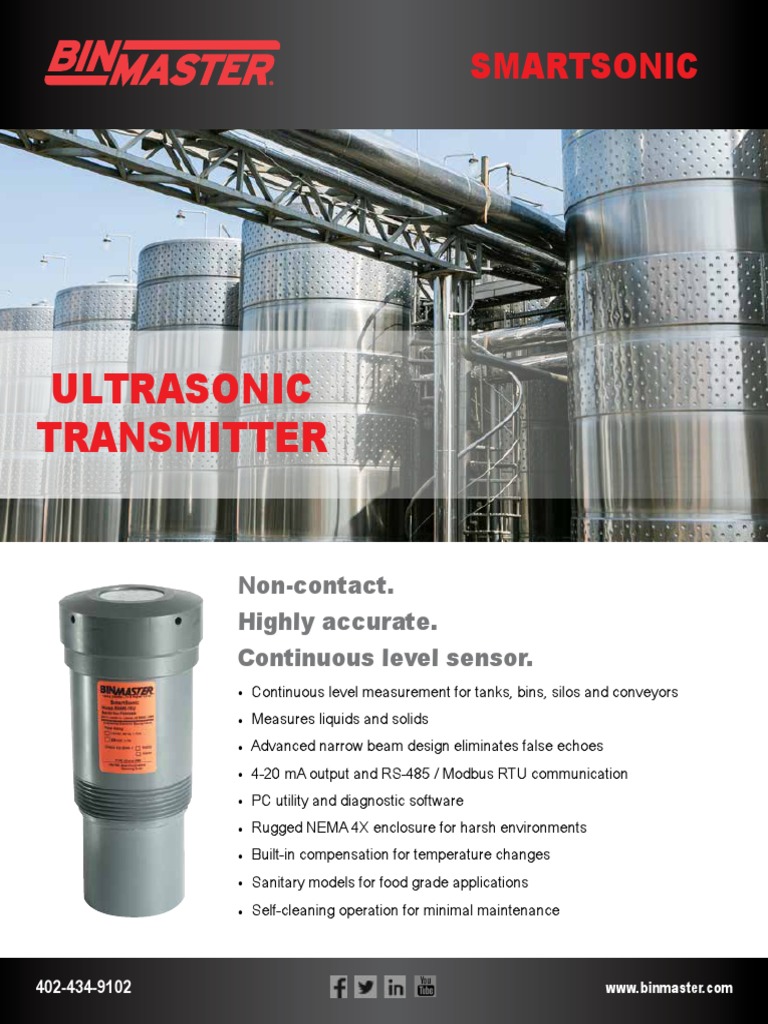 SmartSonic Brochure April 2019 | Descargar gratis PDF | Ultrasound | Sensor