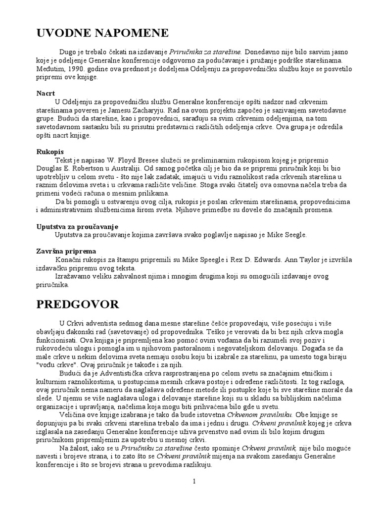 Prirucnik Za Staresine | PDF