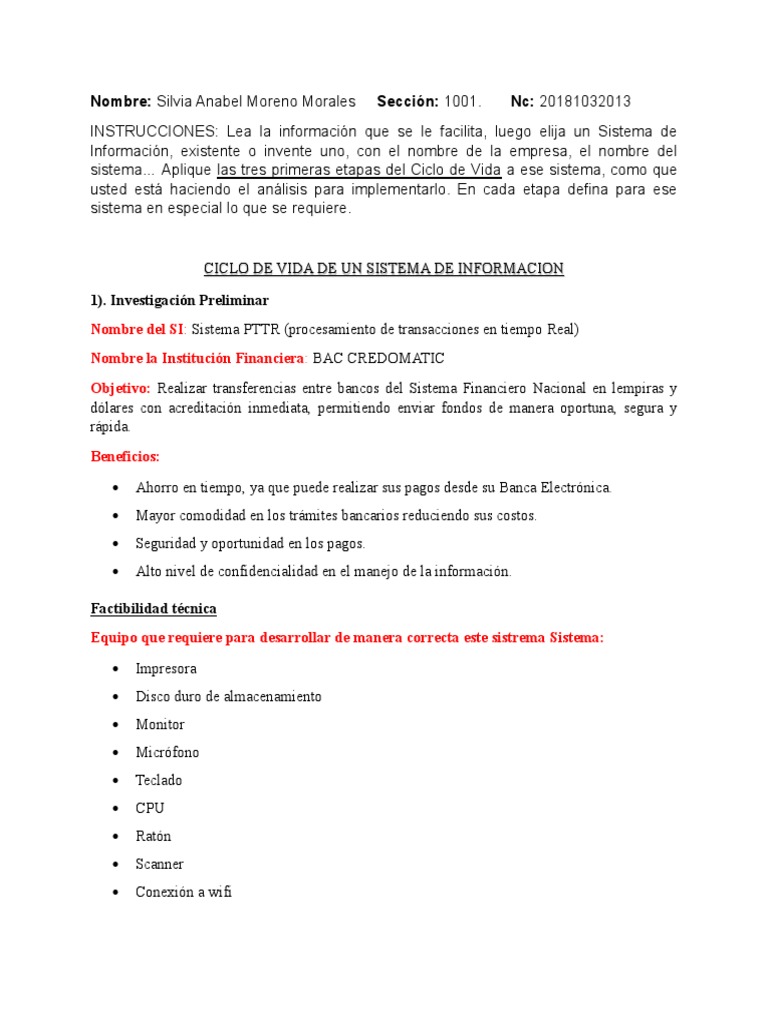 Análisis del Sistema PTTR en BAC CREDOMATIC | PDF