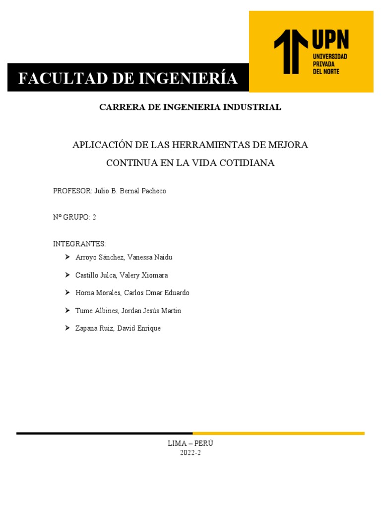 Ef - Informe Final - G2 | PDF | Lean Manufacturing | Gestión de la cadena de suministro