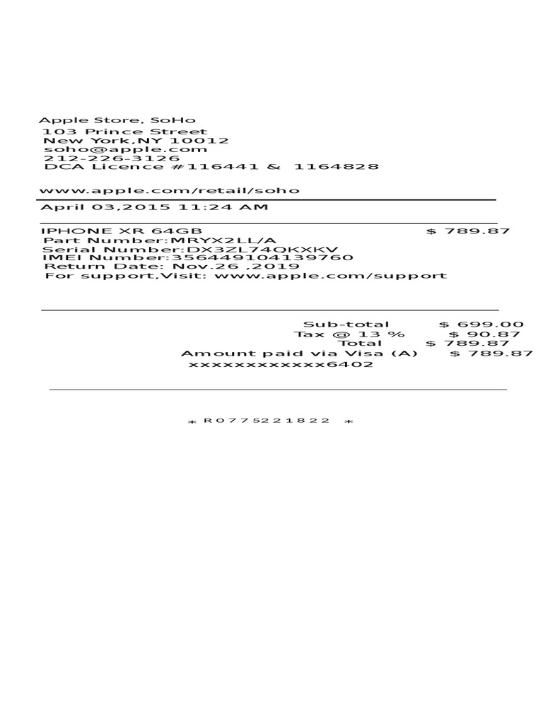 Apple Store Canada | PDF