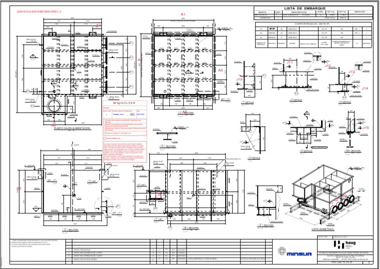 22521513-D-23414-ME-DWG-00001 - 3: Lista de Embarque | PDF