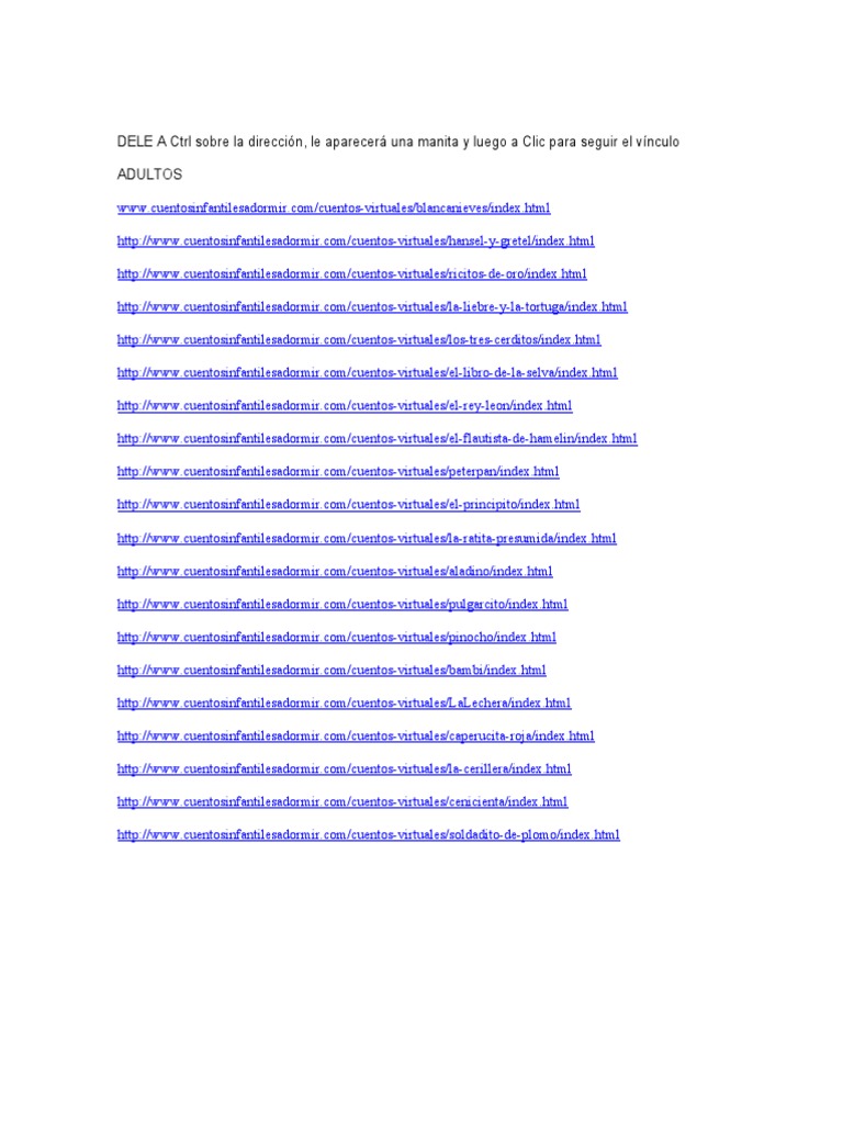 Cuentos Interactivos | PDF