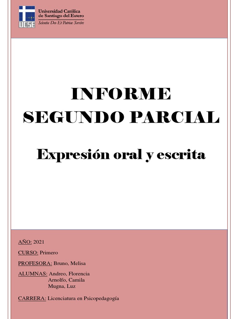 Informe - Segundo Parcial | PDF | Enseñando | Aprendizaje