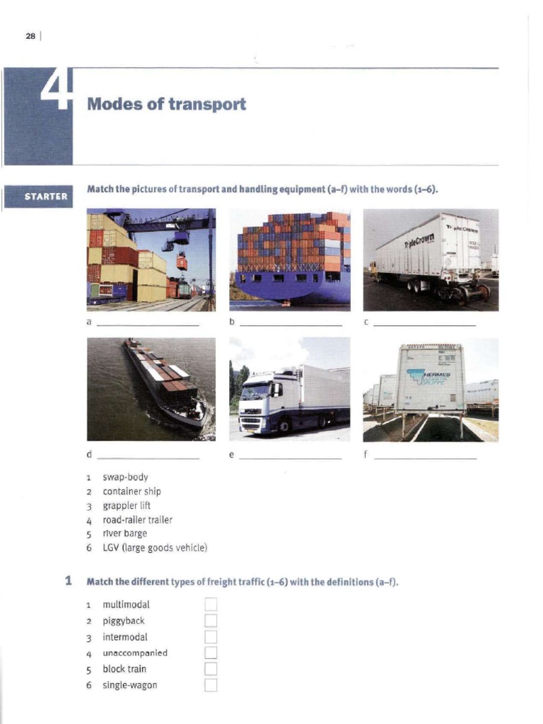 Modes of Transport | PDF