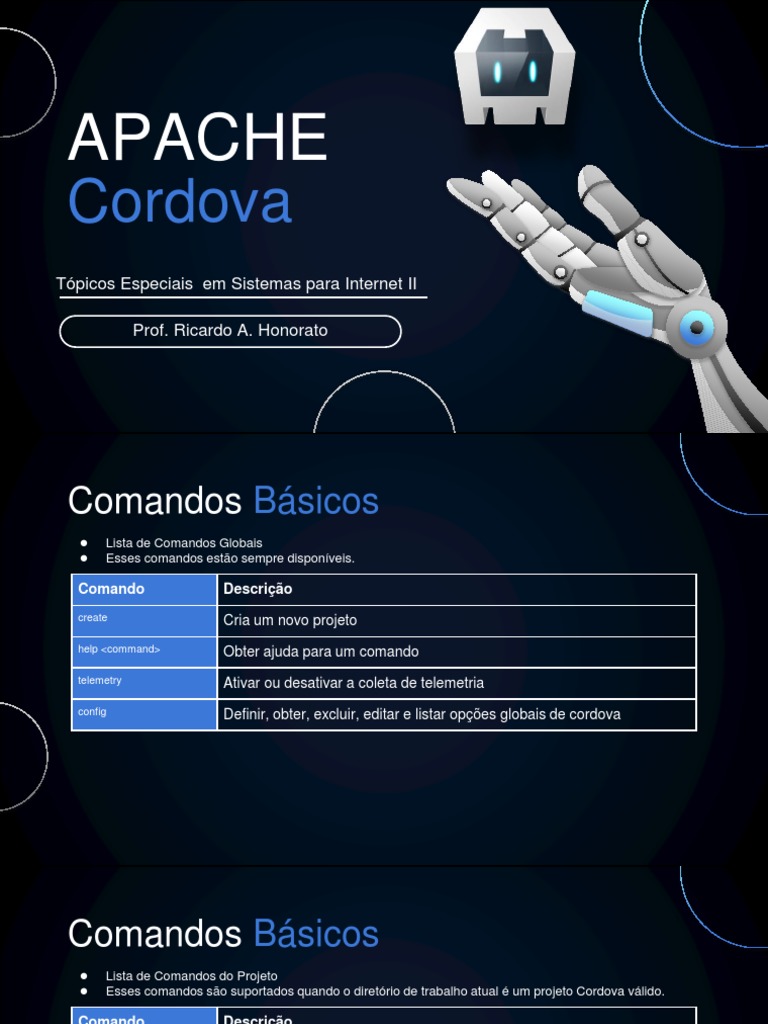 Apache: Cordova | Download grátis PDF | Plug-in (informática) | Android (sistema operacional)