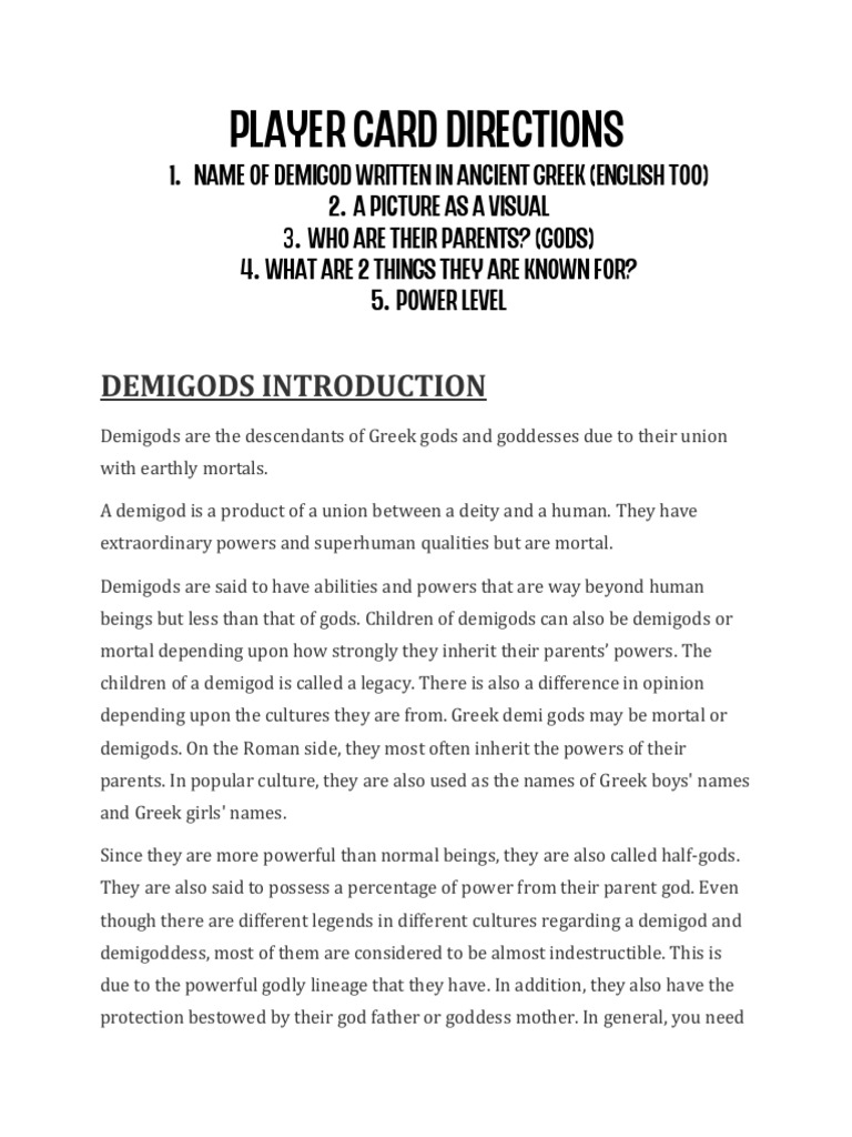 Demigods | PDF | Hades | Zeus