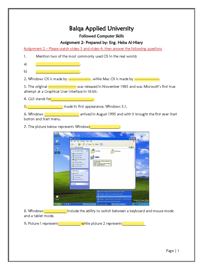 Ass2 (Video 3 +4) | PDF