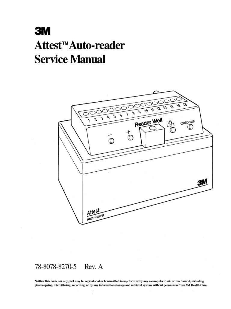 Incubadora de Muestras Attest Auto-Reader Manual de Servicio | PDF ...
