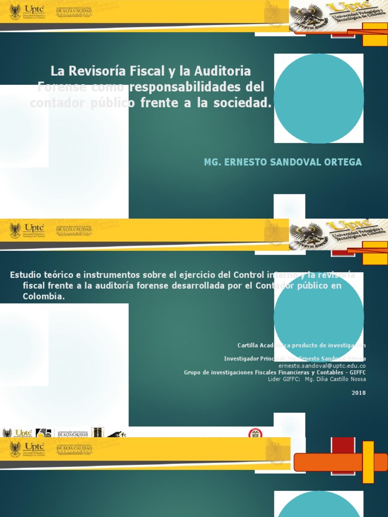 La Revisoría Fiscal y La Auditoria Forense Como Responsabilidades Del ...