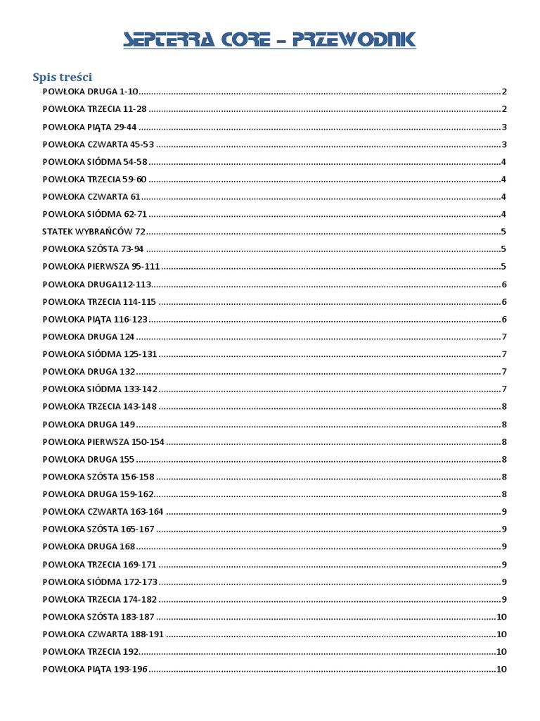 Septerra Core (Walkthrough) Poradnik - PL | PDF