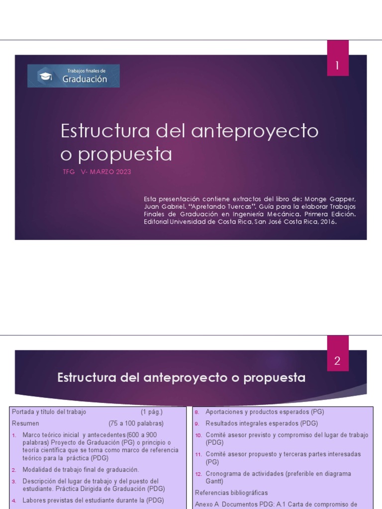 Estructura Del Anteproyecto I-2022 V Marzo 2023 | PDF | Teoría ...